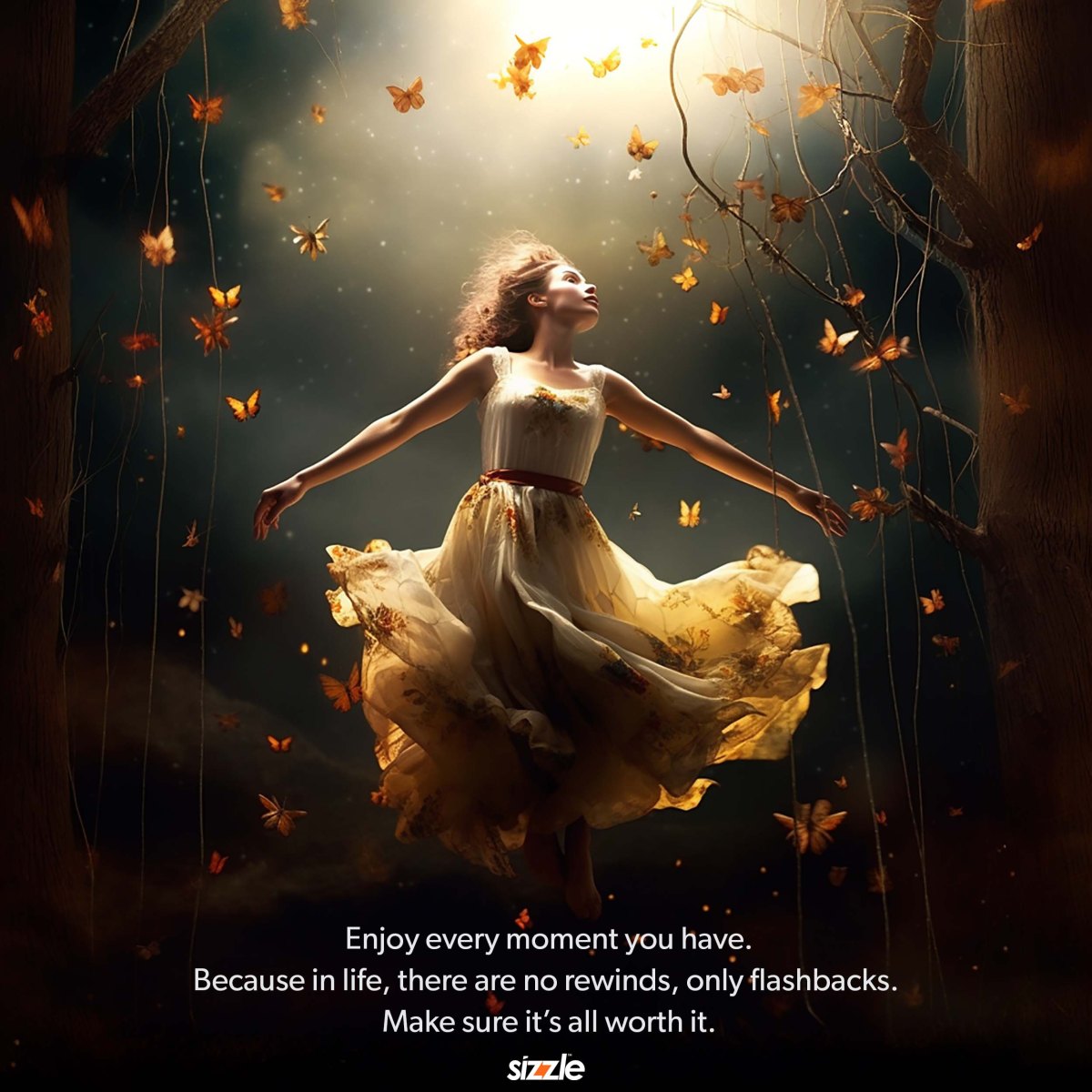 Enjoy every moment you have. Because in life, there are no rewinds ...