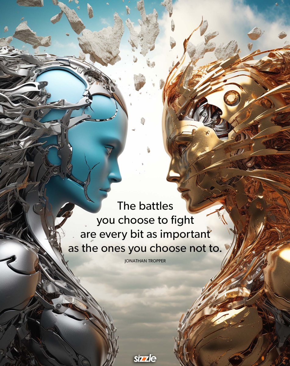 The battles you choose to fight are every bit as important as the ones ...