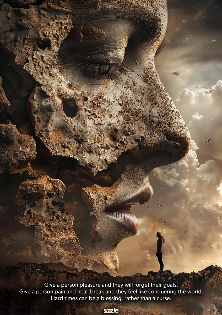 Give a person pleasure and they will forget their goals. Give a person ...